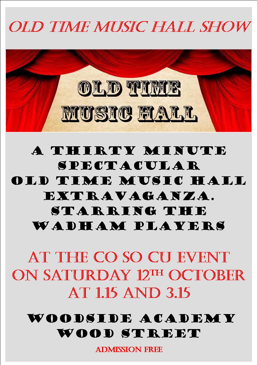 WSF – Old Time Music Hall at our 12th October 2019 event. – Wood Street ...